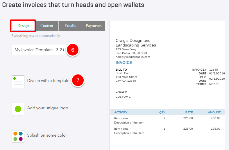 How to Customize QuickBooks Online Invoices | Lucey Accounting Services ...